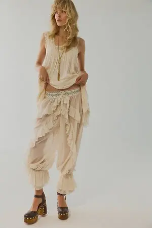 Free People Play For Keeps Ruffle Pants