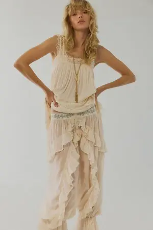 Free People Play For Keeps Ruffle Pants