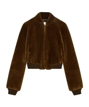 Phoebe Philo Super Soft Bomber Jacket - Ginger