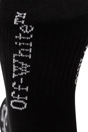 Off-White Logo Detailed Ribbed Socks