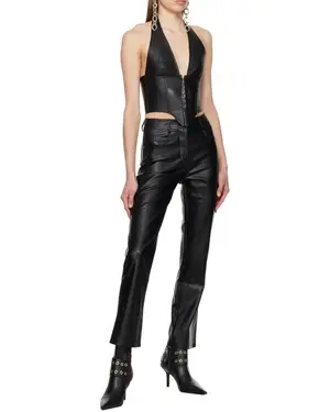 Miaou Logo Sleeveless Neck Vest