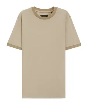 Hugo Boss Ribbed-trim Wool T-shirt
