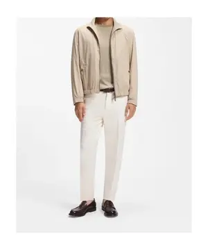 Hugo Boss Ribbed-trim Wool T-shirt