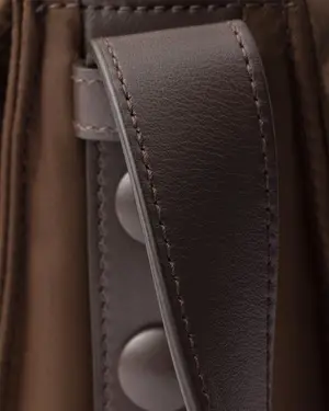 Prada Traveller Small Padded Re-nylon Shoulder Bag - Sienna