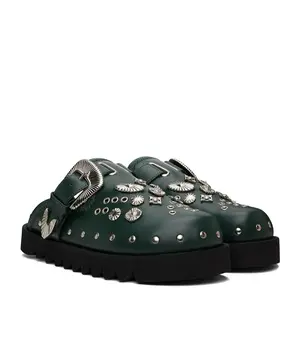 TOGA VIRILIS Round Toe Flat Mules