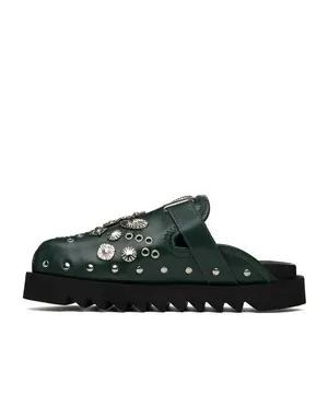 TOGA VIRILIS Round Toe Flat Mules