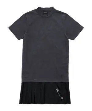 Balenciaga Layered Destroyed T-shirt Dress