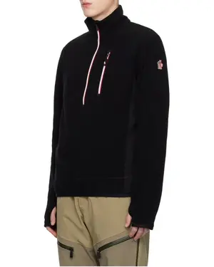 Moncler High Neck Fleece Sweatshirt