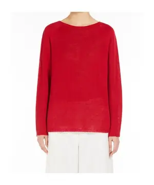 Max Mara Long-sleeved Linen Sweater