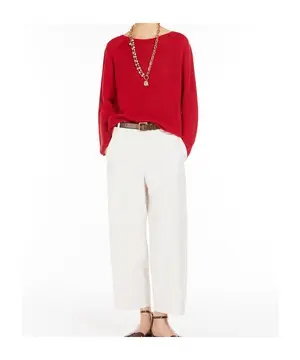 Max Mara Long-sleeved Linen Sweater