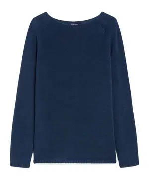 Max Mara Giolino Crewneck Long-sleeved Jumper - Navy Blue