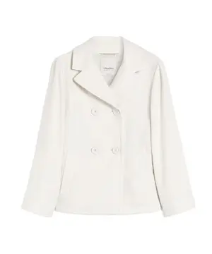 Max Mara Kasia Double-breasted Long-sleeved Jacket - Beige