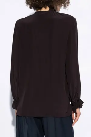 Victoria Beckham Draped Silk Blouse