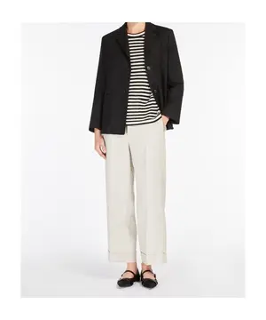 Max Mara Striped Crewneck Top