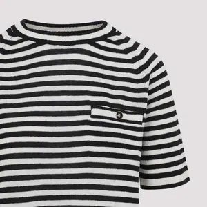 Max Mara Striped Crewneck Top