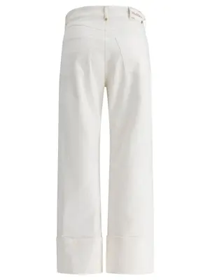 Max Mara Cervia Wide-leg Jeans - White