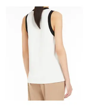 Max Mara Slalom Crewneck Sleeveless Top