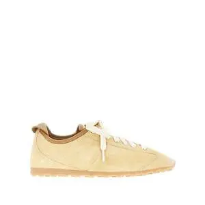 Jacquemus Les Tennis'suede Leather Sneakers - Cream