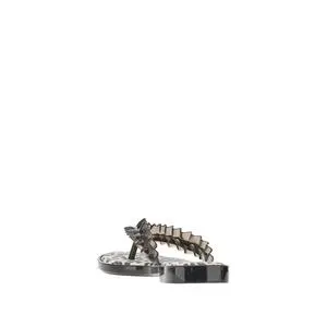 GANNI X Melissa Rubber Thong Slides - Black