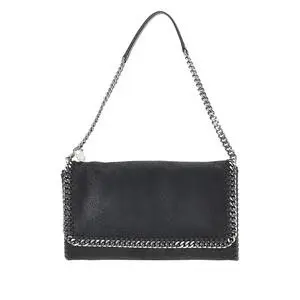 Stella McCartney Falabella Flap' Shoulder Bag - Black
