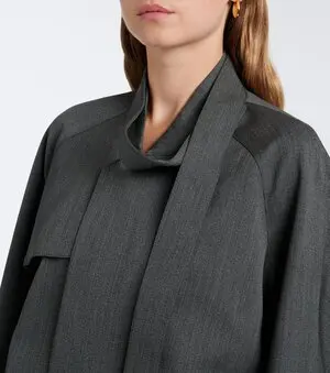 Victoria Beckham Virgin Wool Bomber Jacket
