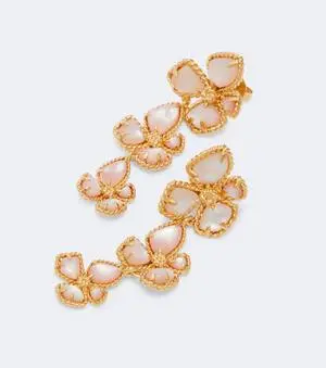 Zimmermann Bloom Mother-of-pearl -plated Drop Earrings