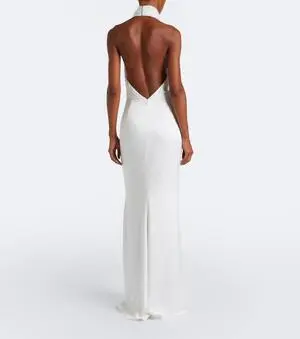 Givenchy Open-back Draped Gown