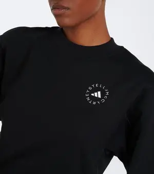 Adidas By Stella McCartney Logo Cotton Jersey Sweatshirt