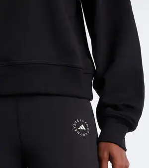 Adidas By Stella McCartney Logo Cotton Jersey Sweatshirt