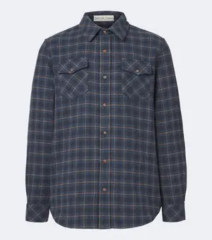 GOD'S TRUE CASHMERE Rugged Explorer Plaid Cashmere Shirt