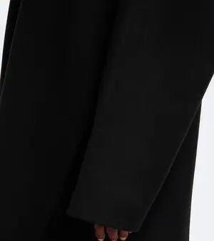 TOTEME Hooded Wool Coat - Black