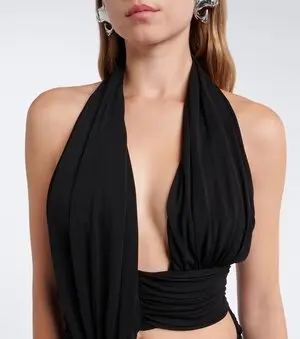 Christopher Esber Draped Halterneck Jersey Gown