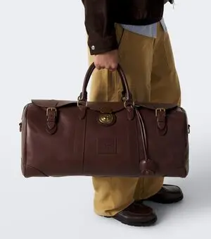 Polo Ralph Lauren Heritage Lock Large Leather Duffel Bag