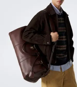 Polo Ralph Lauren Heritage Lock Large Leather Duffel Bag