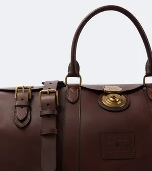 Polo Ralph Lauren Heritage Lock Large Leather Duffel Bag
