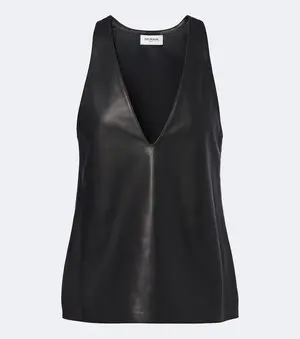 Balmain Leather Top