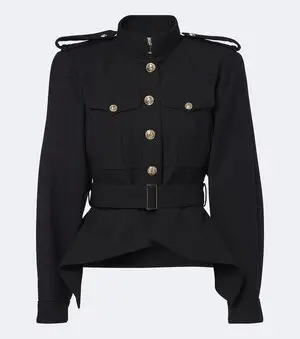 Balmain Belted Wool Jacket