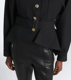 Balmain Belted Wool Jacket