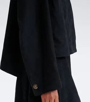 JOSEPH Aitna Suede Jacket - Blue