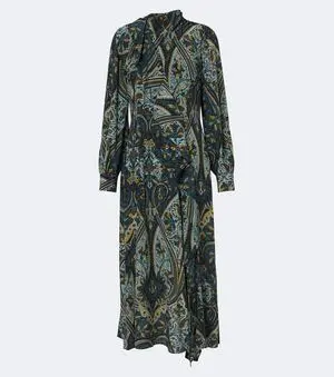 Ulla Johnson Sabrina Silk Crêpe De Chine Midi Dress