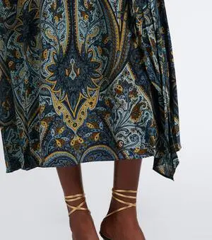 Ulla Johnson Sabrina Silk Crêpe De Chine Midi Dress