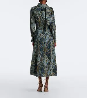 Ulla Johnson Sabrina Silk Crêpe De Chine Midi Dress