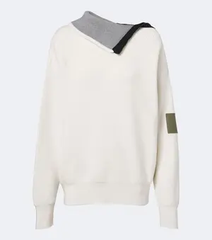 Loewe Double L Wool-blend Sweater - White