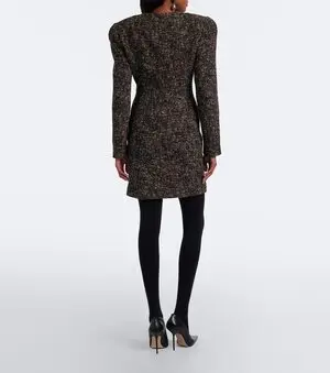 Magda Butrym Bouclé Wool-blend Blazer Dress
