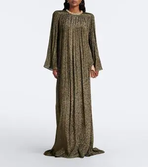 Valentino Garavani Embellished Silk-blend Gown