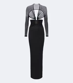 Christopher Esber Orbit Cutout Embellished Maxi Dress
