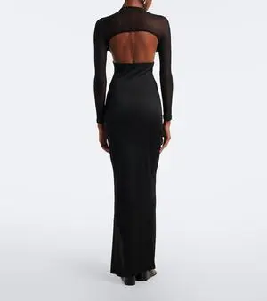 Christopher Esber Orbit Cutout Embellished Maxi Dress