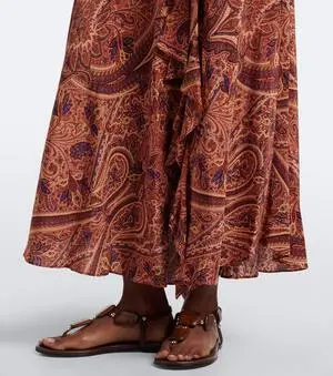 Ulla Johnson Ameline Silk Crêpe De Chine Midi Dress