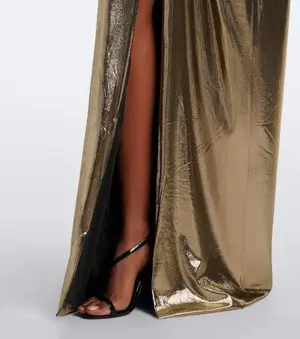 Retrofete Anida Gathered Halterneck Gown