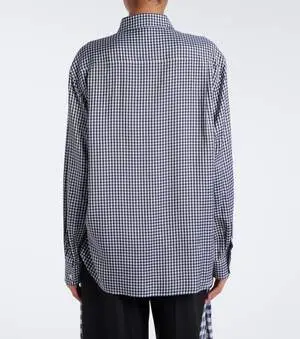 Loewe Double L Gingham Silk Twill Shirt